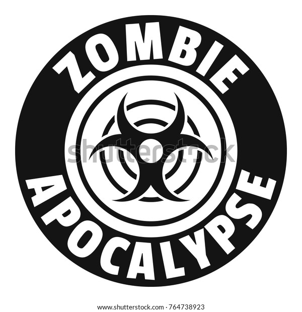 Zombie Infection Logo Simple Illustration Zombie Stock Vector (Royalty ...