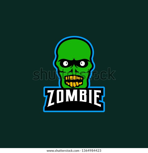 Zombie Logo Character Design 스톡 벡터(로열티 프리) 1364984423 | Shutterstock