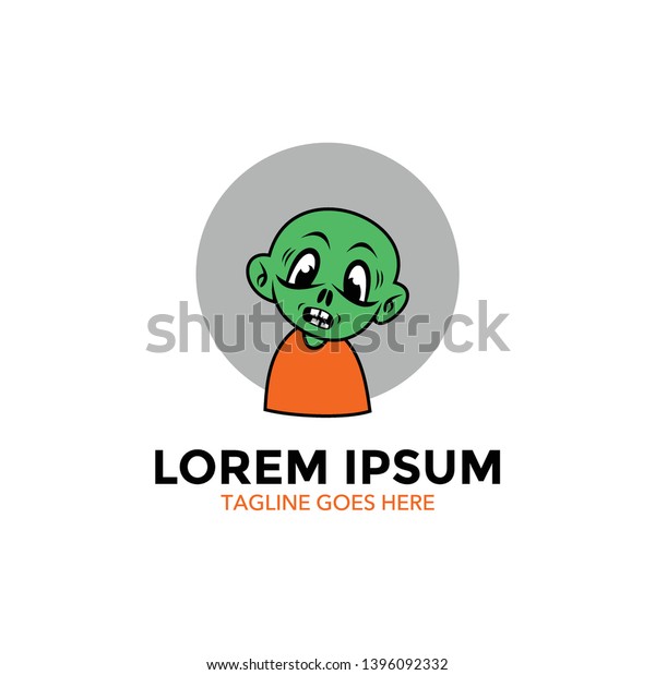 Zombie Logo Vector Horror Scary Stock Vector (Royalty Free) 1396092332 ...