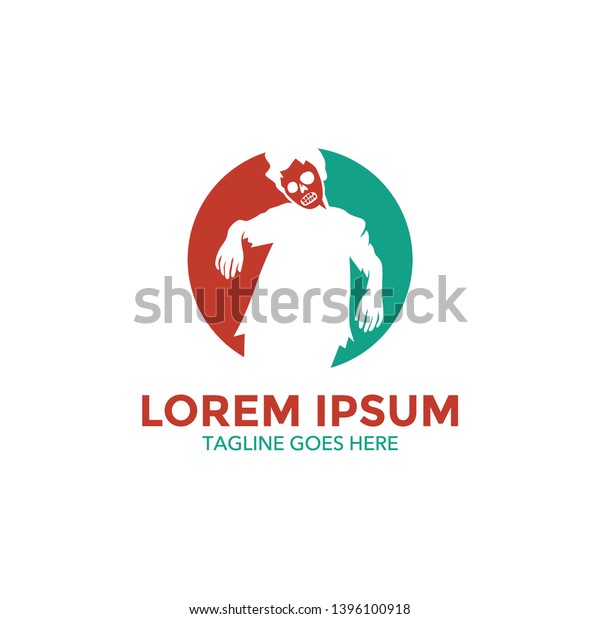 Zombie Logo Vector Horror Scary Stock Vector (Royalty Free) 1396100918 ...