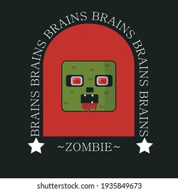 Zombies Box Heads Writing On Stock Vector (Royalty Free) 1935849673 ...