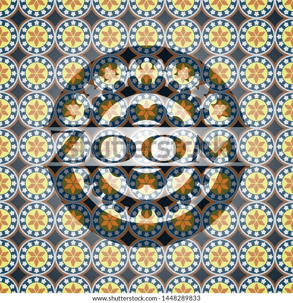 Zoom Arabesque Style Badge Arabic Decoration Stock Vector (Royalty Free ...