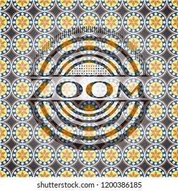 Zoom Arabic Emblem Background Arabesque Decoration Stock Vector ...