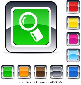 Zoom Glossy Square Web Buttons Stock Vector (Royalty Free) 55450825 ...