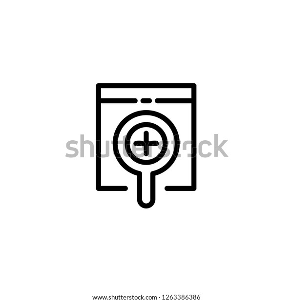 Zoom Icon Magnifier Logo App User Stock Vector (Royalty Free ...