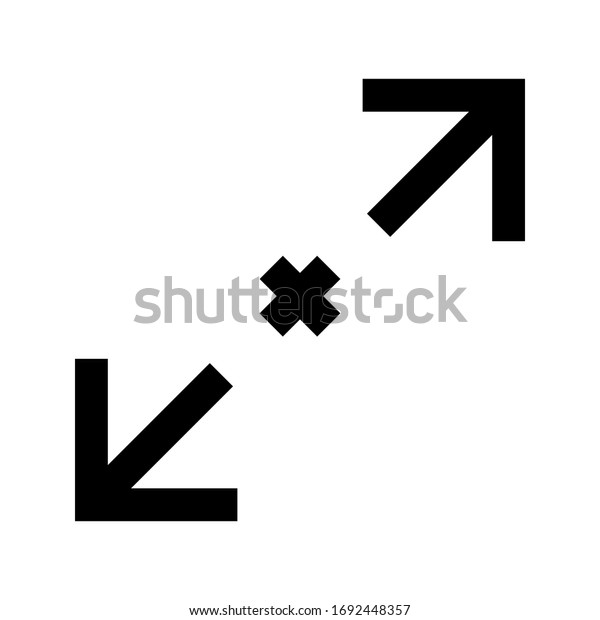 Zoom Icon On White Background Eps Stock Vector (Royalty Free ...