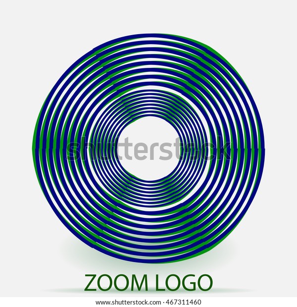 Zoom Logo Abstract Swirl Lines Illustration Stock Vector (Royalty Free ...
