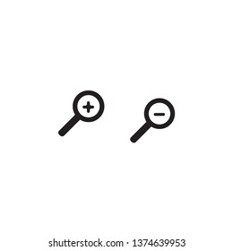 Zoom Zoom Out Sign Vector Icon Stock Vector (Royalty Free) 1374639953 ...
