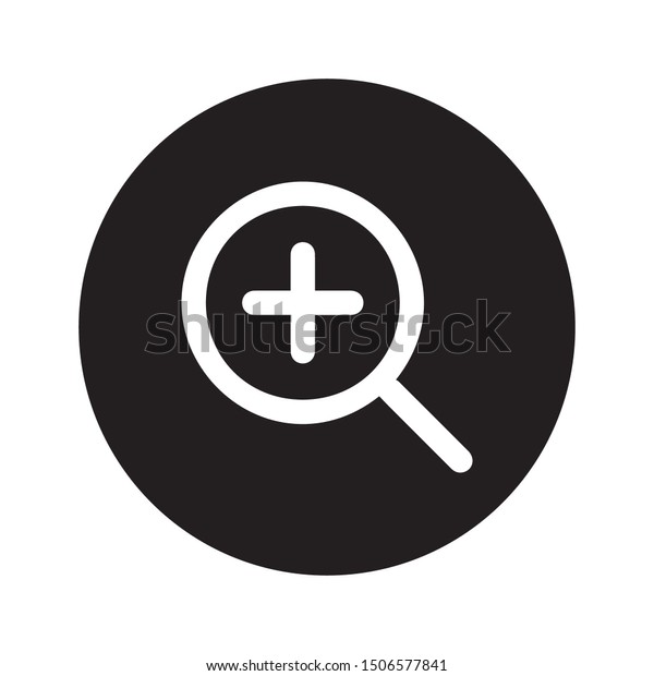 Zoom Plus Icon Vector Illustration Stock Vector (Royalty Free ...