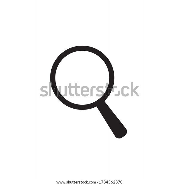 Zoom Search Icon Vector Design Isolated Stock Vector (Royalty Free ...