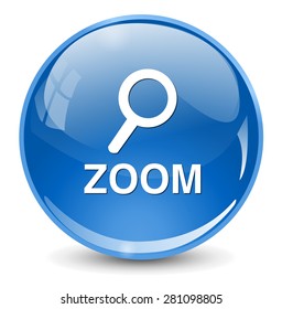 Zoom Word Icon Stock Vector (Royalty Free) 281098805