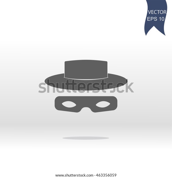 Zorro Mask Icon Stock Vector (Royalty Free) 463356059 | Shutterstock