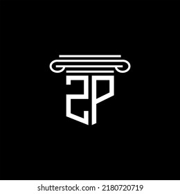 Zp Letter Logo Creative Design Vector Stock Vector (Royalty Free ...