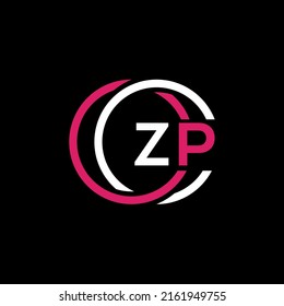 Zp Logo Monogram Isolated On Circle Stock Vector (Royalty Free ...