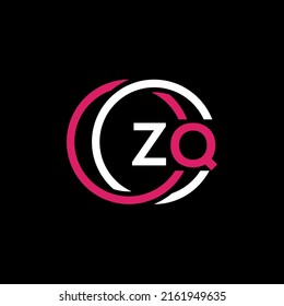 Zq Logo Monogram Isolated On Circle Stock Vector (Royalty Free ...