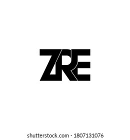 Zre Letter Original Monogram Logo Design Stock Vector (Royalty Free ...