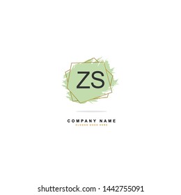 Zs Z S Initial Logo Beauty Stock Vector (Royalty Free) 1442755091 ...