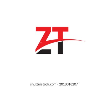 Zt Letter Initial Logo Design Template Stock Vector (Royalty Free ...