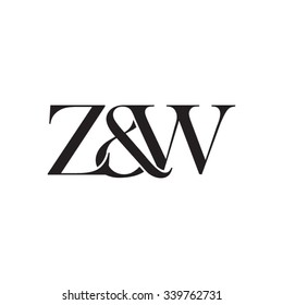 Zw Initial Logo Ampersand Monogram Logo Stock Vector (Royalty Free ...