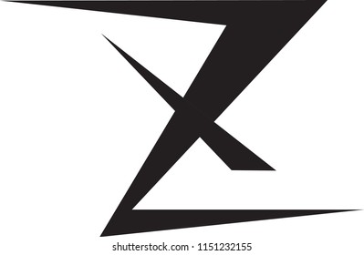 Zx Letter Vector Logo Stock Vector (Royalty Free) 1151232155 | Shutterstock