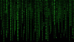 Matrix Code Copyspace Shows Digital Numbers Programming Background ...