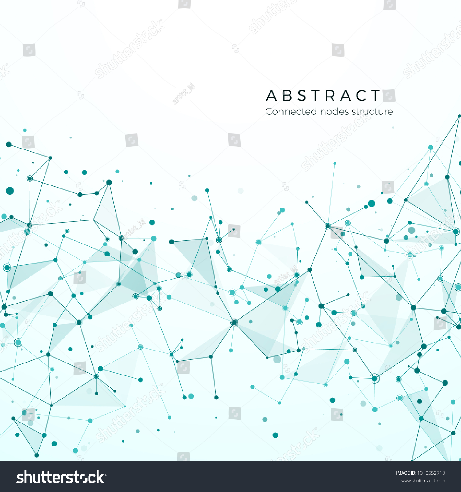 Data Visualization Concept Graphic Node Pattern Stock Vector (Royalty ...