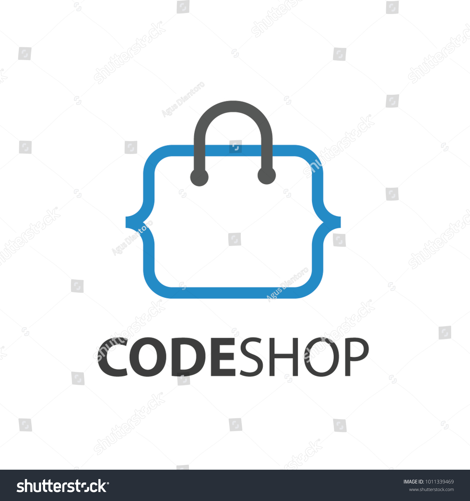 Code Shop Logo Vector Template Contain Stock Vector (Royalty Free ...