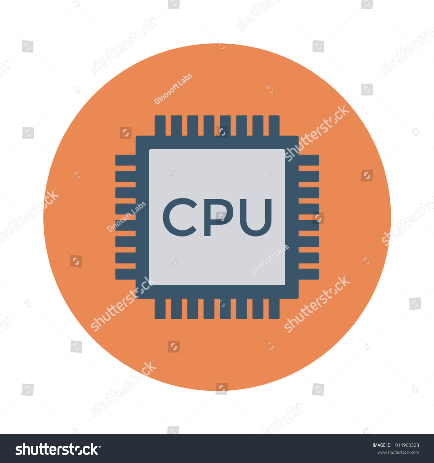 Cpu Processor Chip Stock Vector (Royalty Free) 1014903328 | Shutterstock
