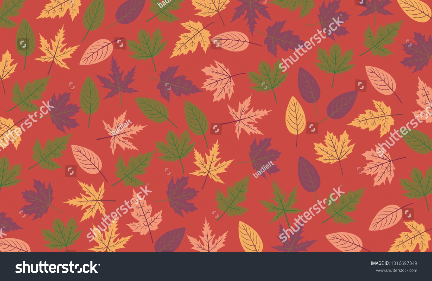 Simple Pattern Leaf Shape Element Stock Vector (Royalty Free ...