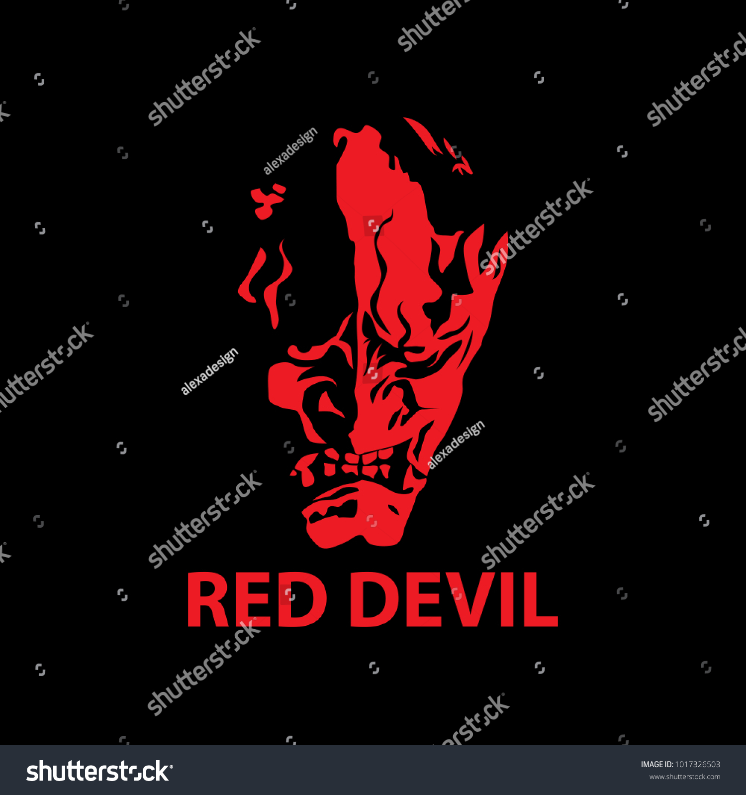 Red Devil Vector Stock Vector (Royalty Free) 1017326503 | Shutterstock