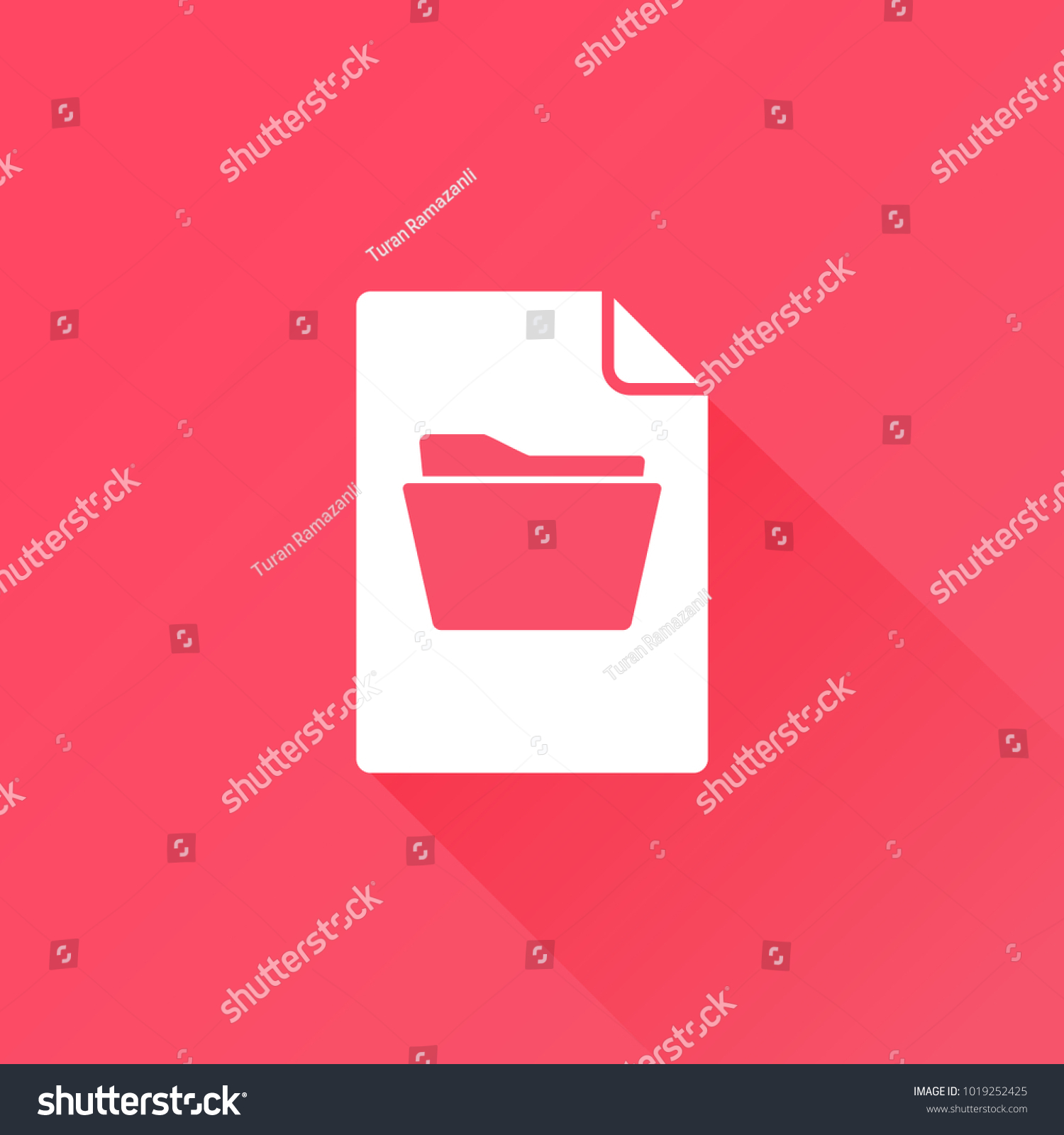 Simple Folder Icon Stock Vector (Royalty Free) 1019252425 | Shutterstock