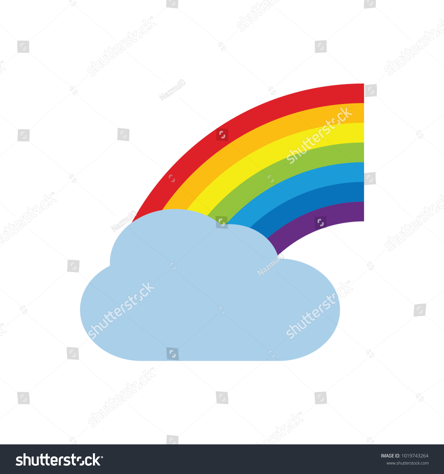 Basic Rainbow Icon Stock Vector (Royalty Free) 1019743264 | Shutterstock