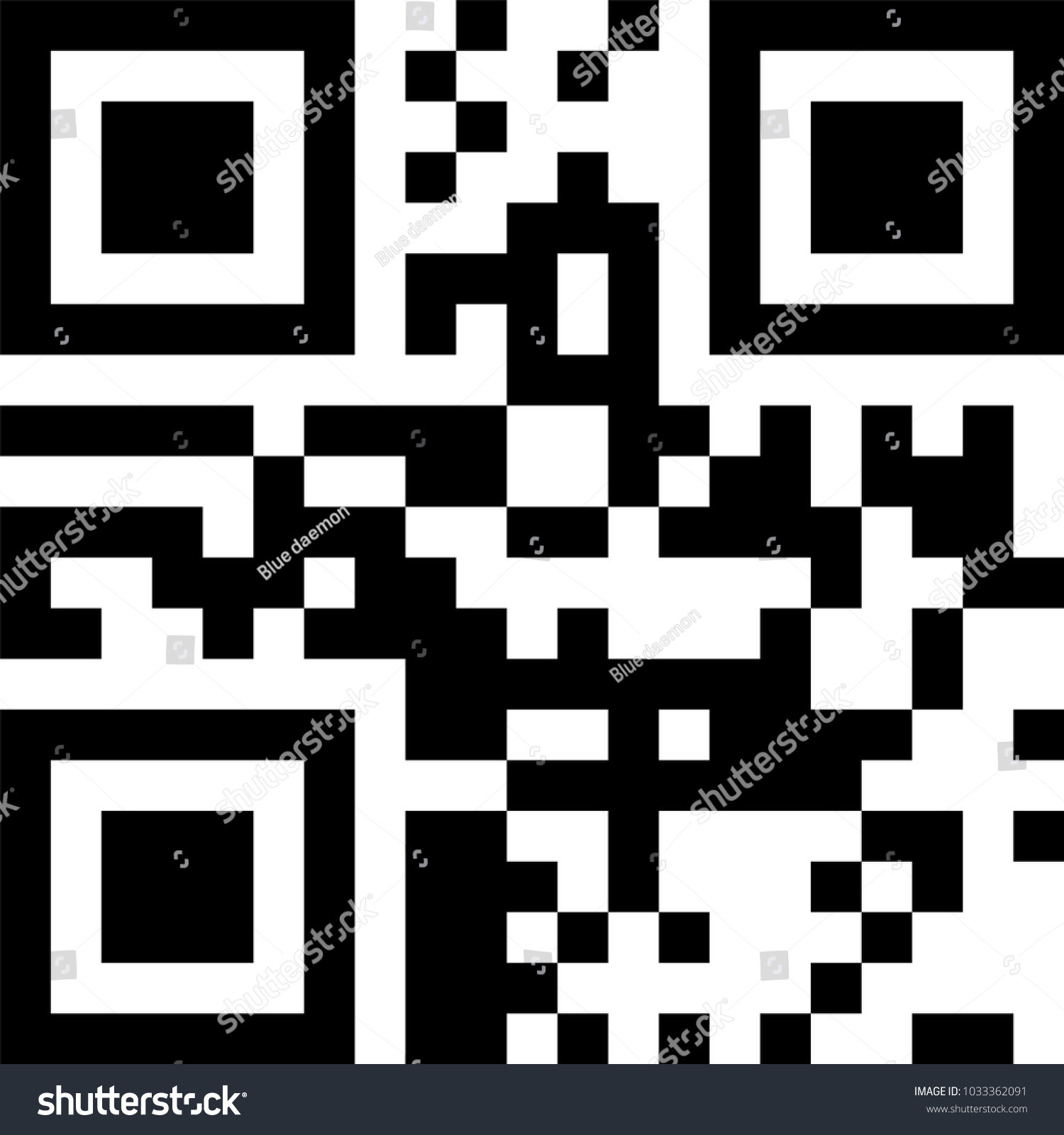 Qr Code 25 Stock Vector (Royalty Free) 1033362091 | Shutterstock