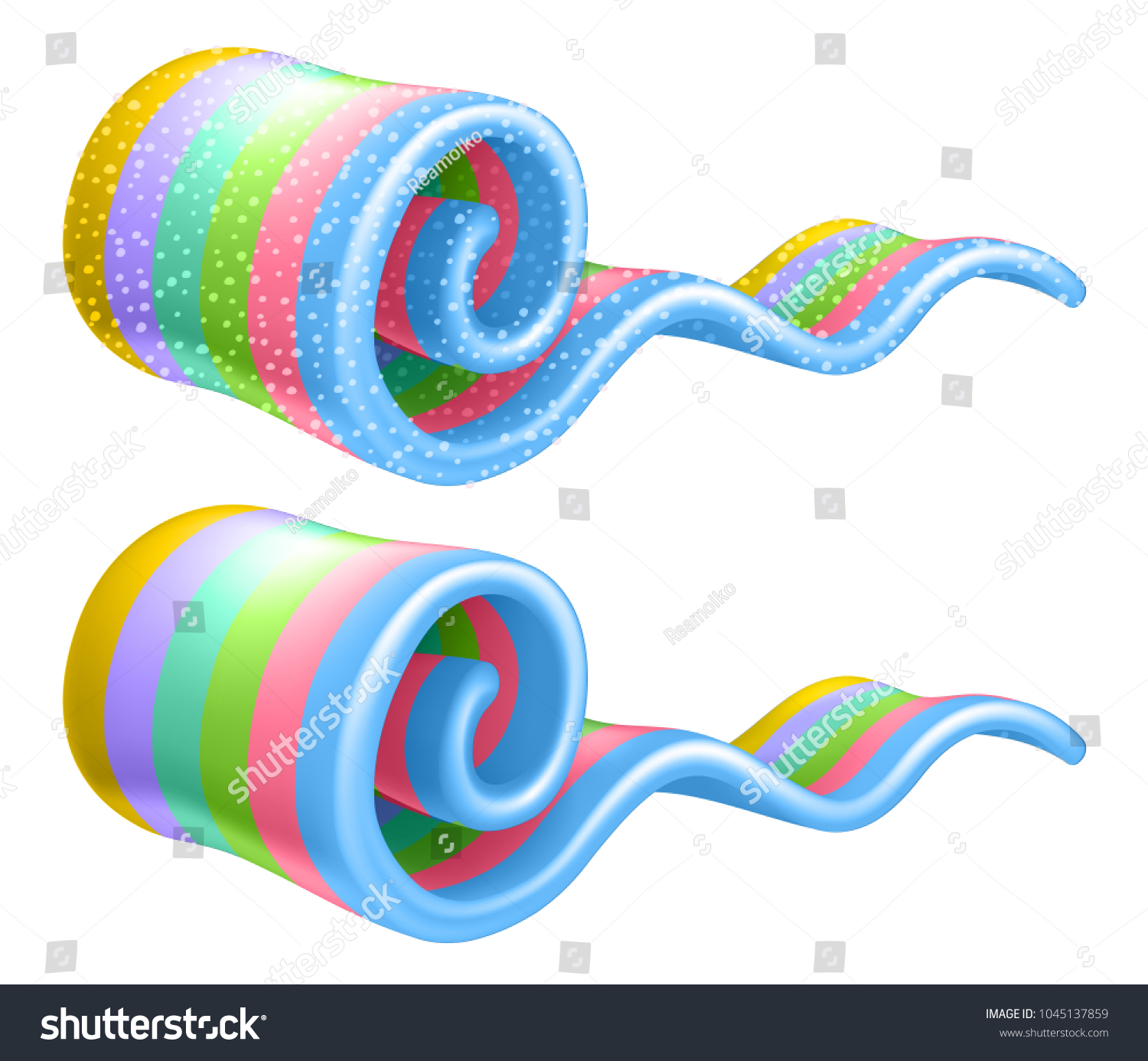 Sugar Jelly Strip Colorful Chewing Gummy Stock Vector Royalty Free 1045137859 Shutterstock