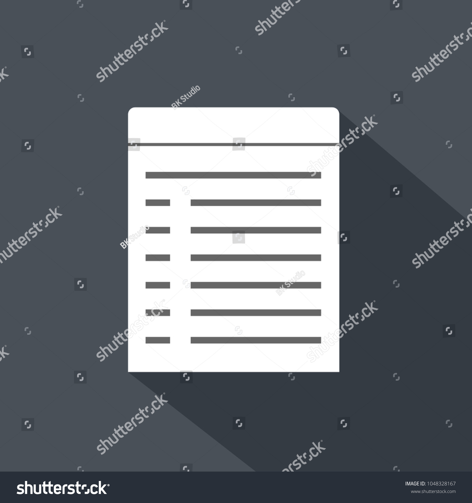 Notepad Vector Flat Simple Stock Vector (Royalty Free) 1048328167 ...