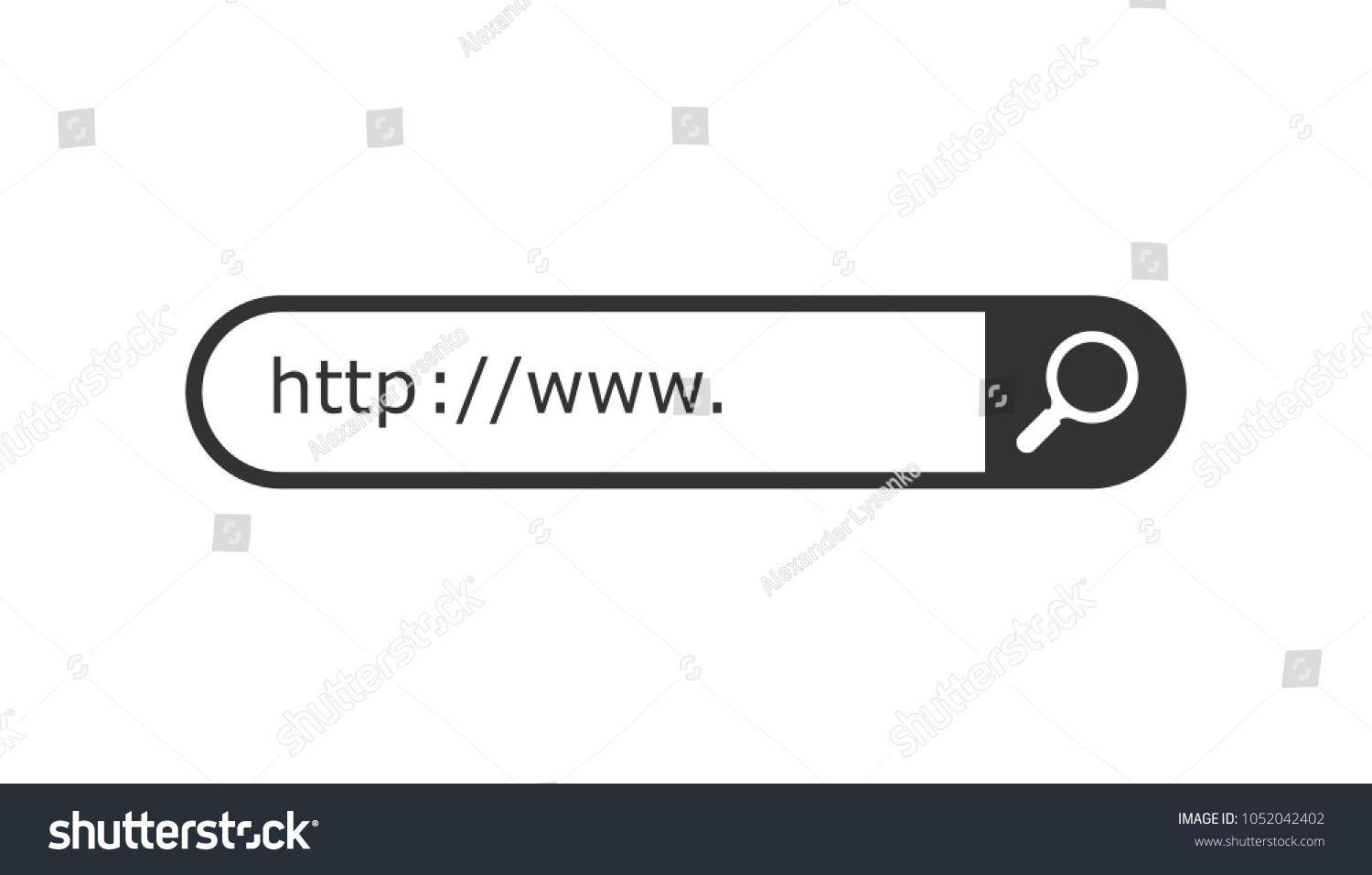 Address Navigation Bar Icon Vector Illustration Stock Vector (Royalty Free) 1052042402 ...