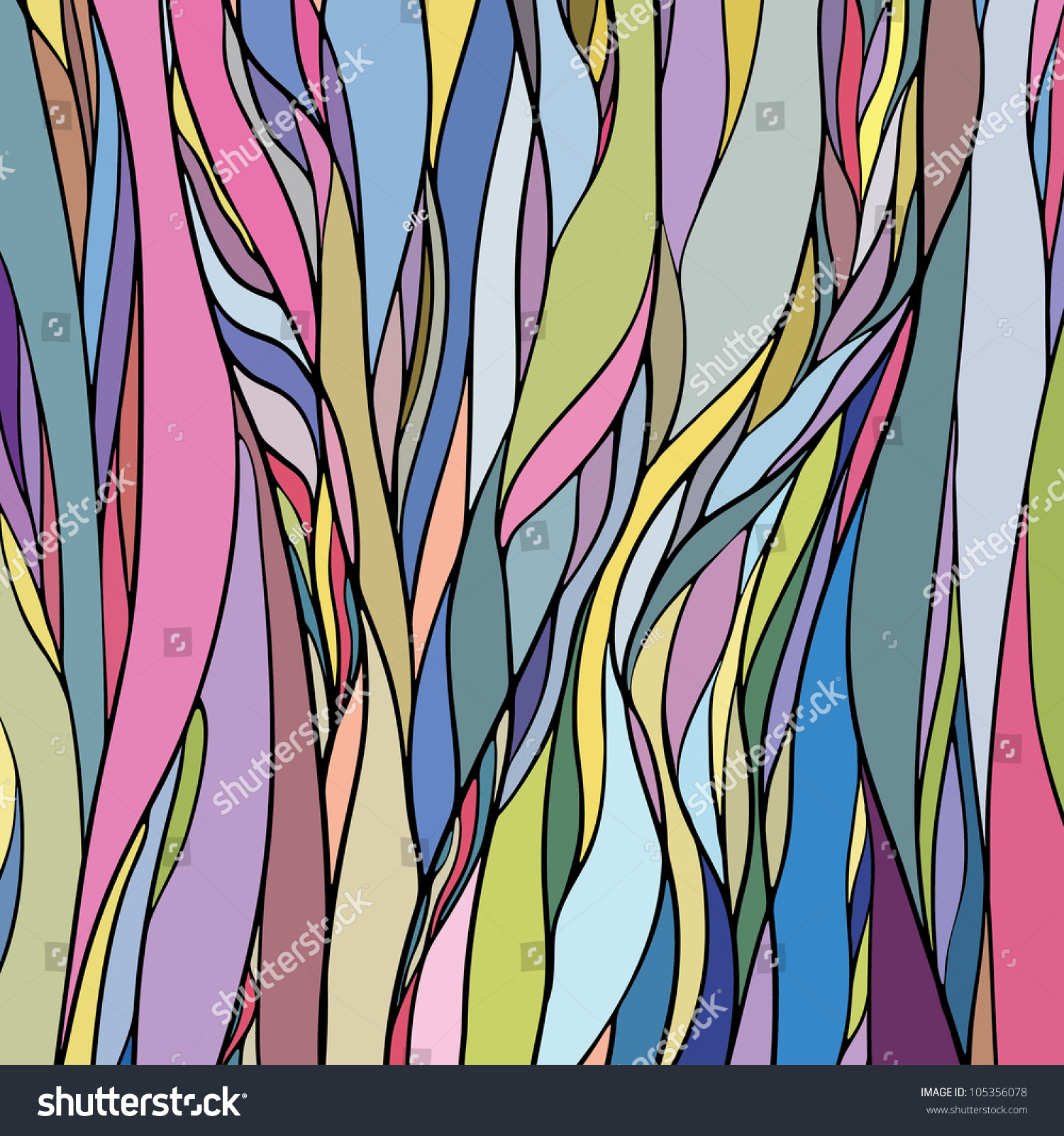 Multicolored Stained Glass Green Color Vector Stock Vector Royalty Free 105356078 Shutterstock