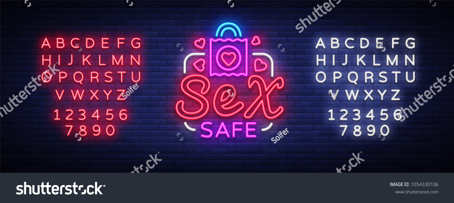 Safe Sex Design Template Safe Sex Stock Vector Royalty Free