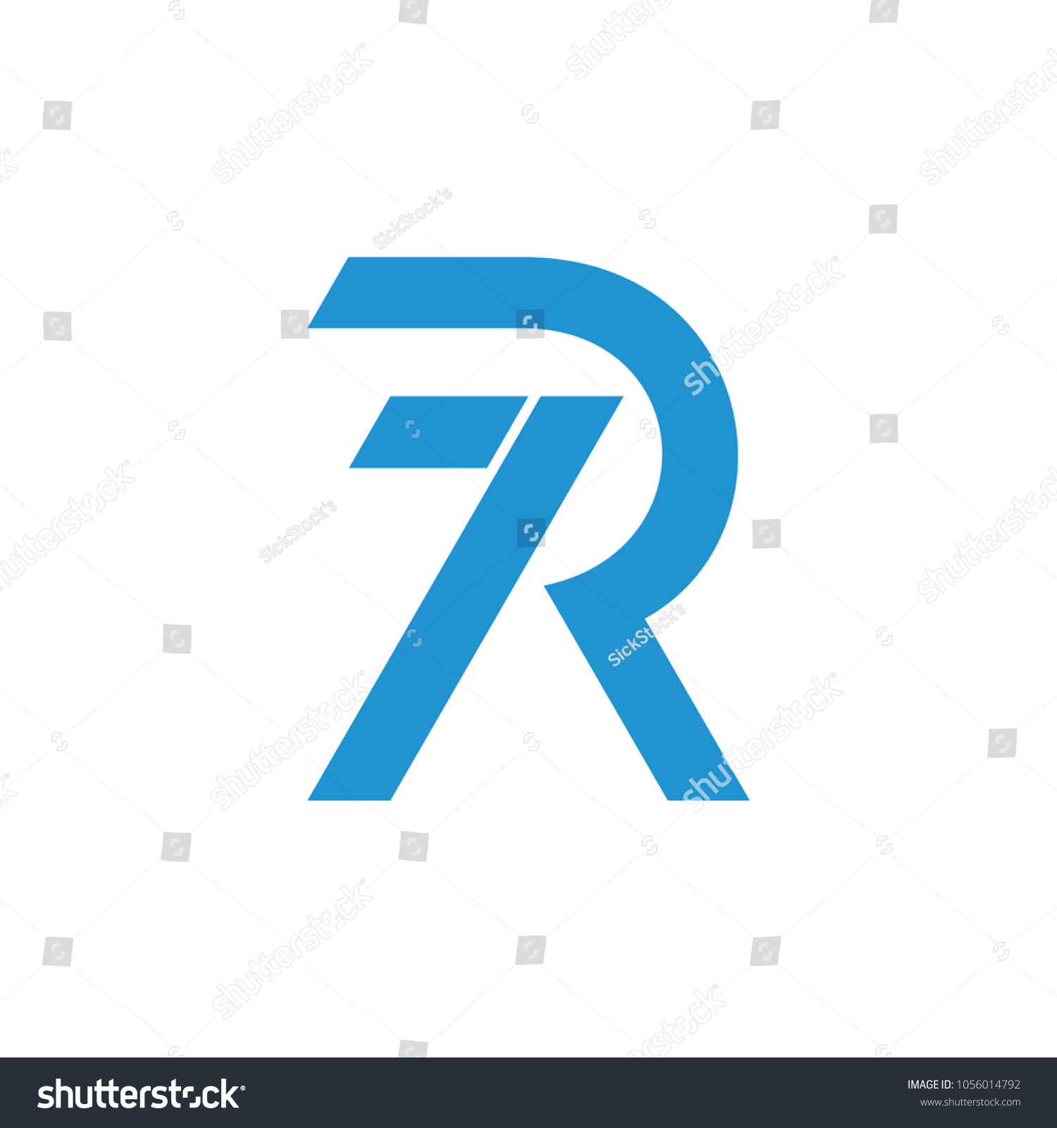 R7 Arrow Shape Logo Vector Stock Vector (Royalty Free) 1056014792 ...