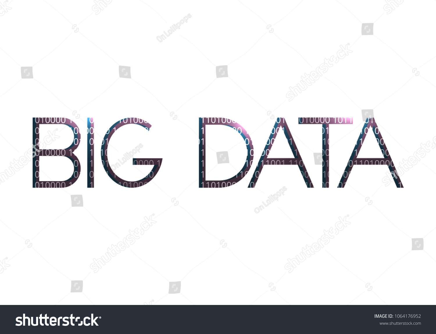 Big Data Text Binary Code Vector Stock Vector (Royalty Free) 1064176952 ...