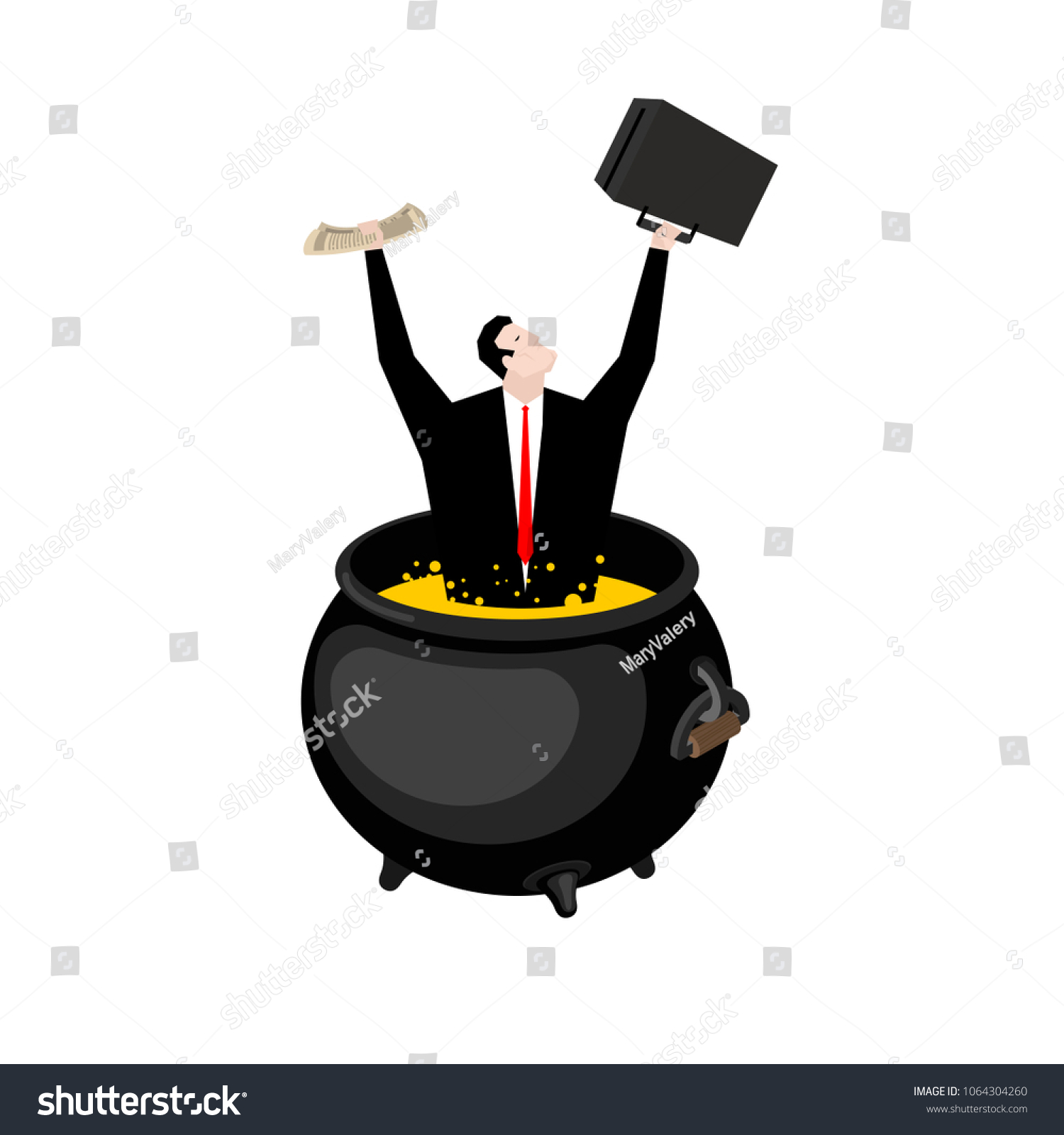 Businessman Hellish Cauldron Boss Hell Hot Stock Illustration ... Businessman Hellish Cauldron Boss Hell Hot Stock Illustration ...