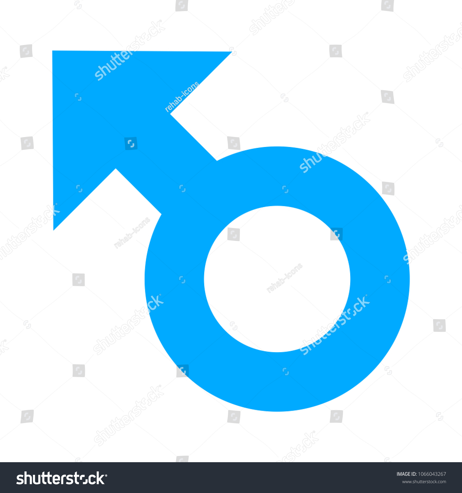 Male Sex Icon Gender Male Symbol Stock Vector Royalty Free 1066043267