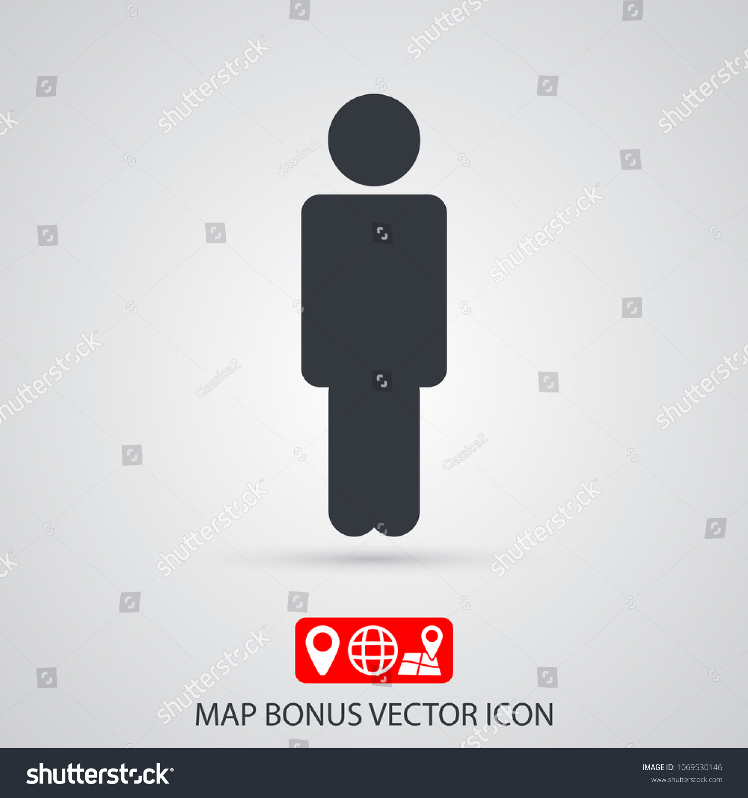 Human Vector Icon Stock Vector (Royalty Free) 1069530146 | Shutterstock