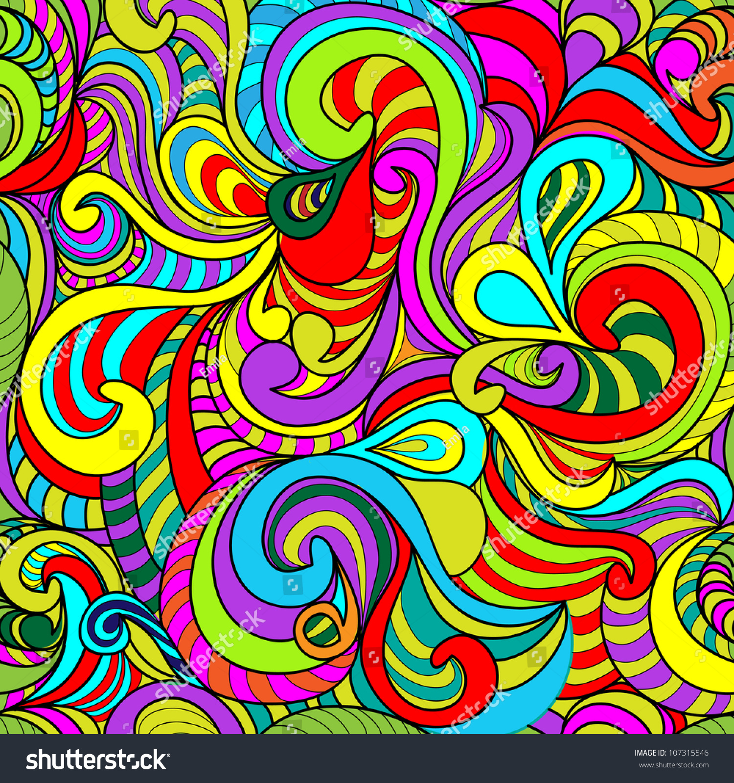 Vector Abstract Multicolor Pattern Stock Vector (Royalty Free ...