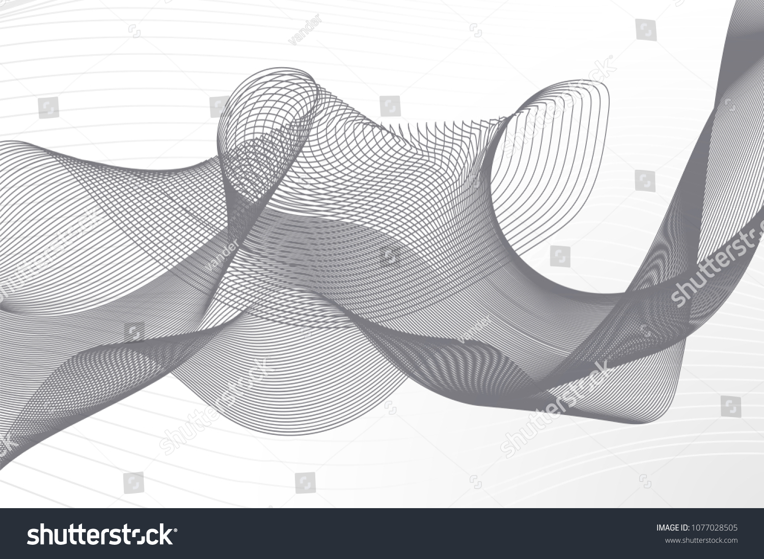 Abstract Background Dynamic Linear Waves Stylized Stock Vector Royalty Free 1077028505