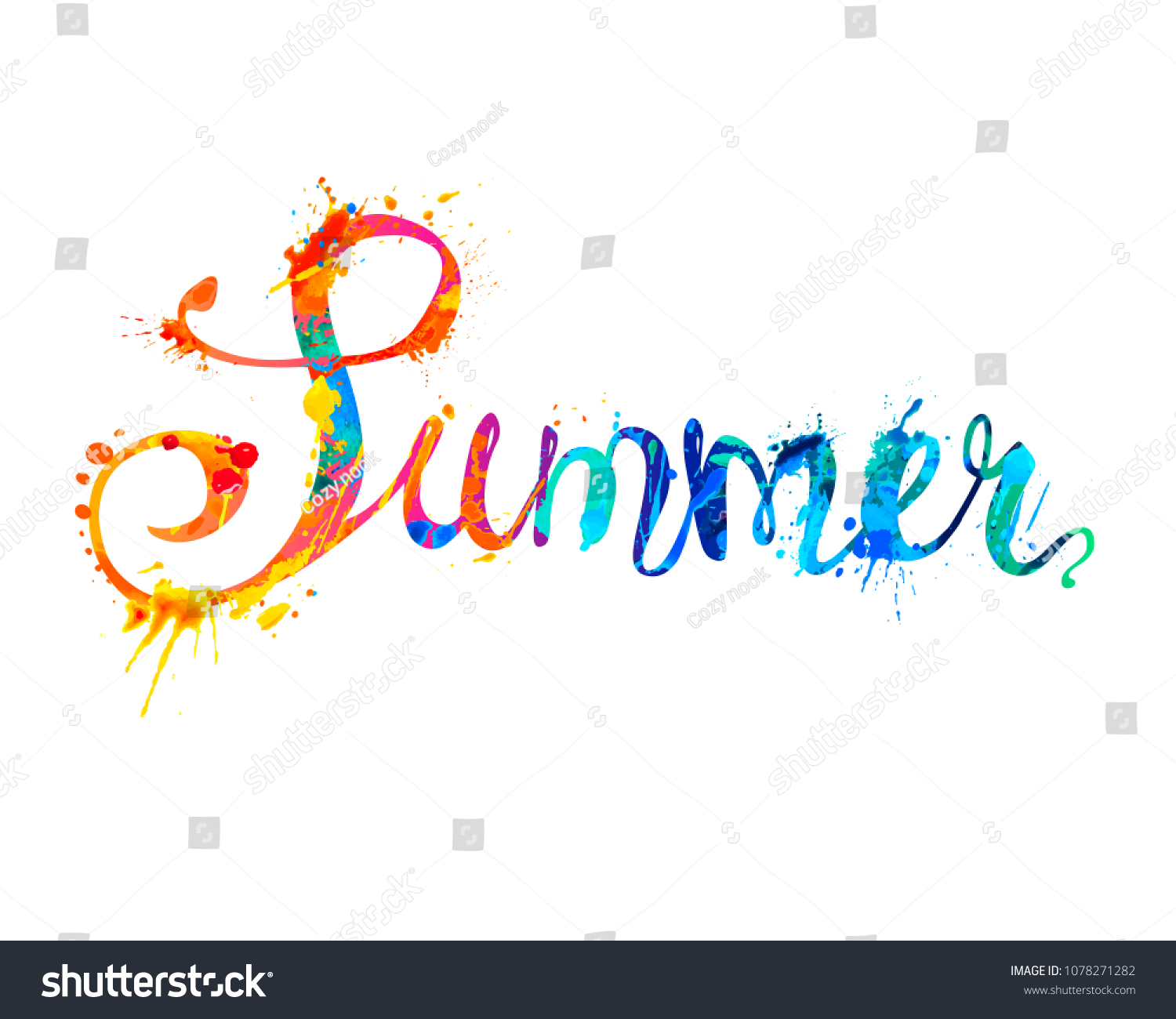 Summer Hand Written Vector Word Rainbow Stock Vector (Royalty Free ... Summer Hand Written Vector Word Rainbow Stock Vector (Royalty Free ...