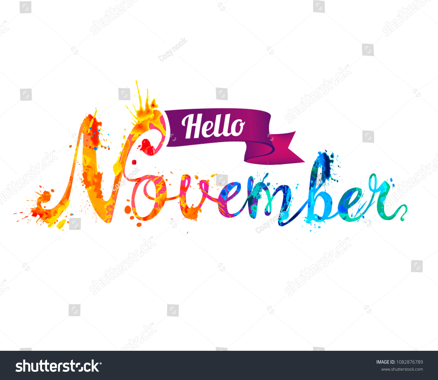 Hello November Hand Written Vector Word Stock Vector (Royalty Free ... Hello November Hand Written Vector Word Stock Vector (Royalty Free ...