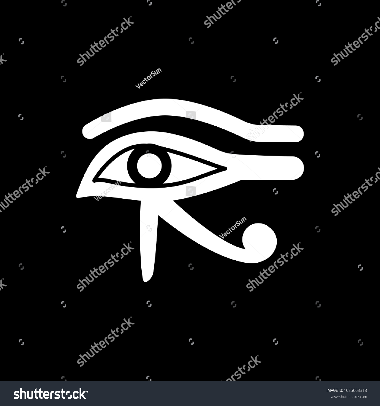 Egyptian Eye Icon Silhouette Style Stock Vector (Royalty Free ... Egyptian Eye Icon Silhouette Style Stock Vector (Royalty Free ...
