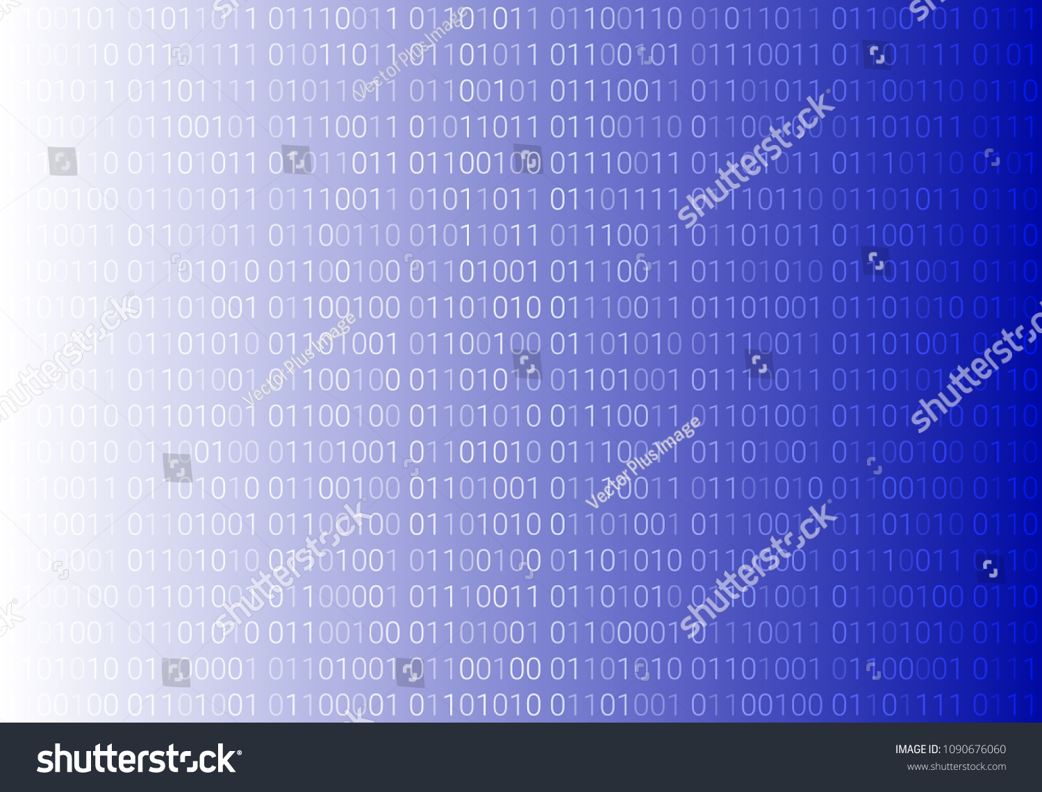 Binary Code Pattern Digital Technology Background Stock Illustration ...