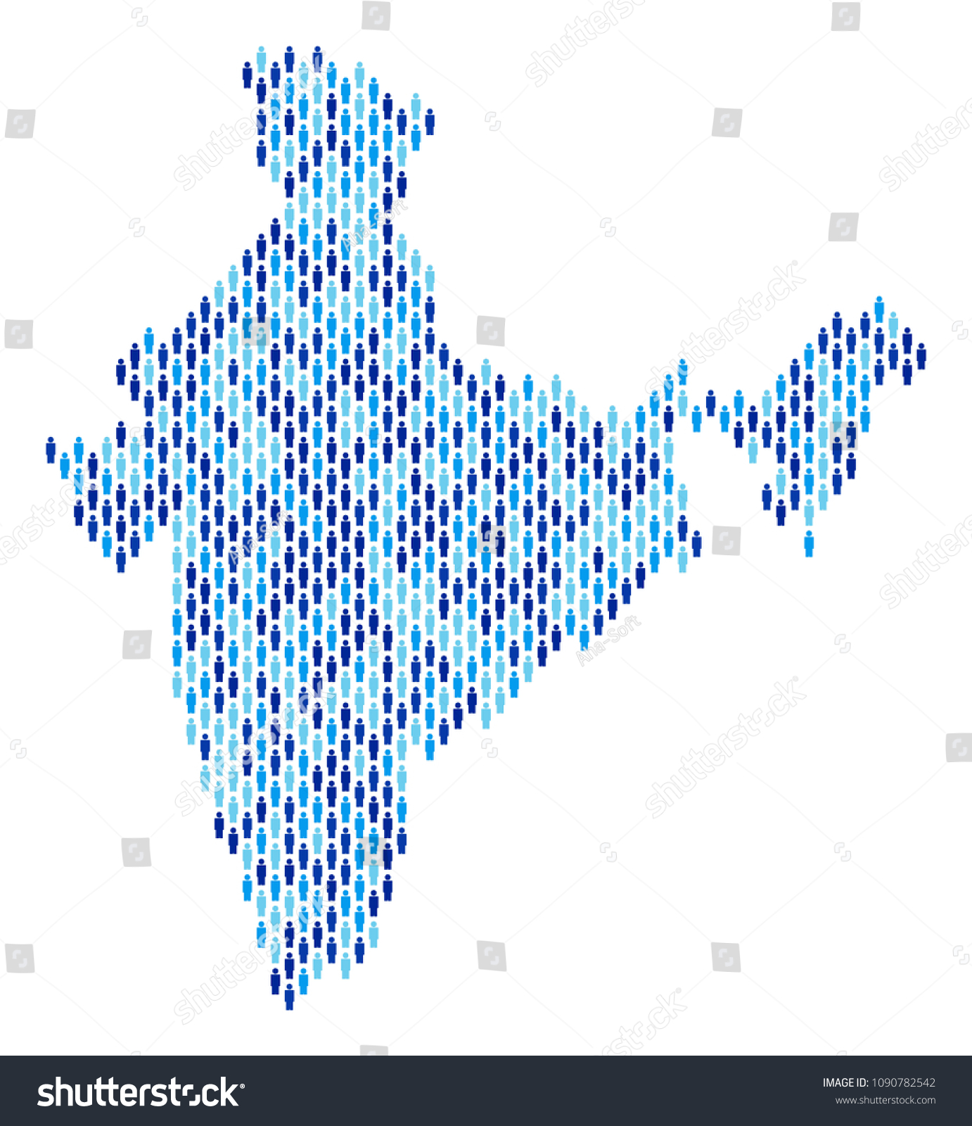 Population India Map Demography Vector Pattern Stock Vector (Royalty ... Population India Map Demography Vector Pattern Stock Vector (Royalty ...